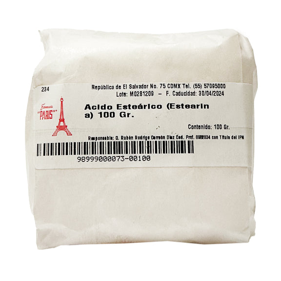Acido Esteárico (Estearina) 100 g – Farmacia París
