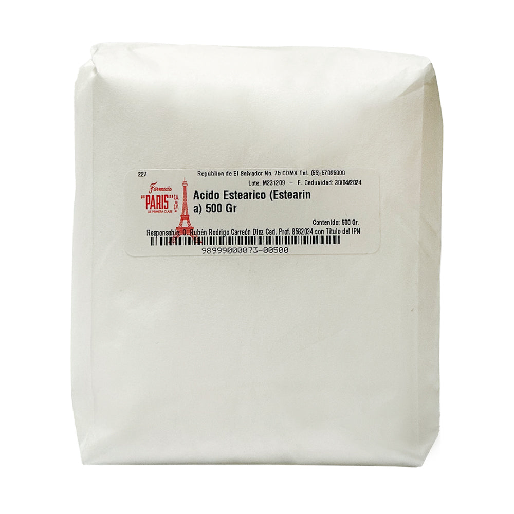 Acido Esteárico (Estearina) 500 g – Farmacia París