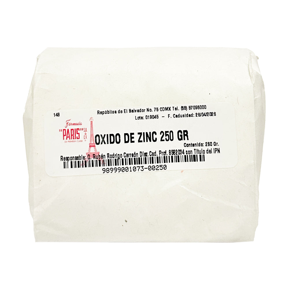 Óxido de Zinc 250 g – Farmacia París